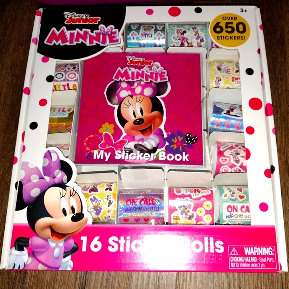 Disney | Toys | Disney Jr Minnie 6 Rolls 65 Stickers | Poshmark